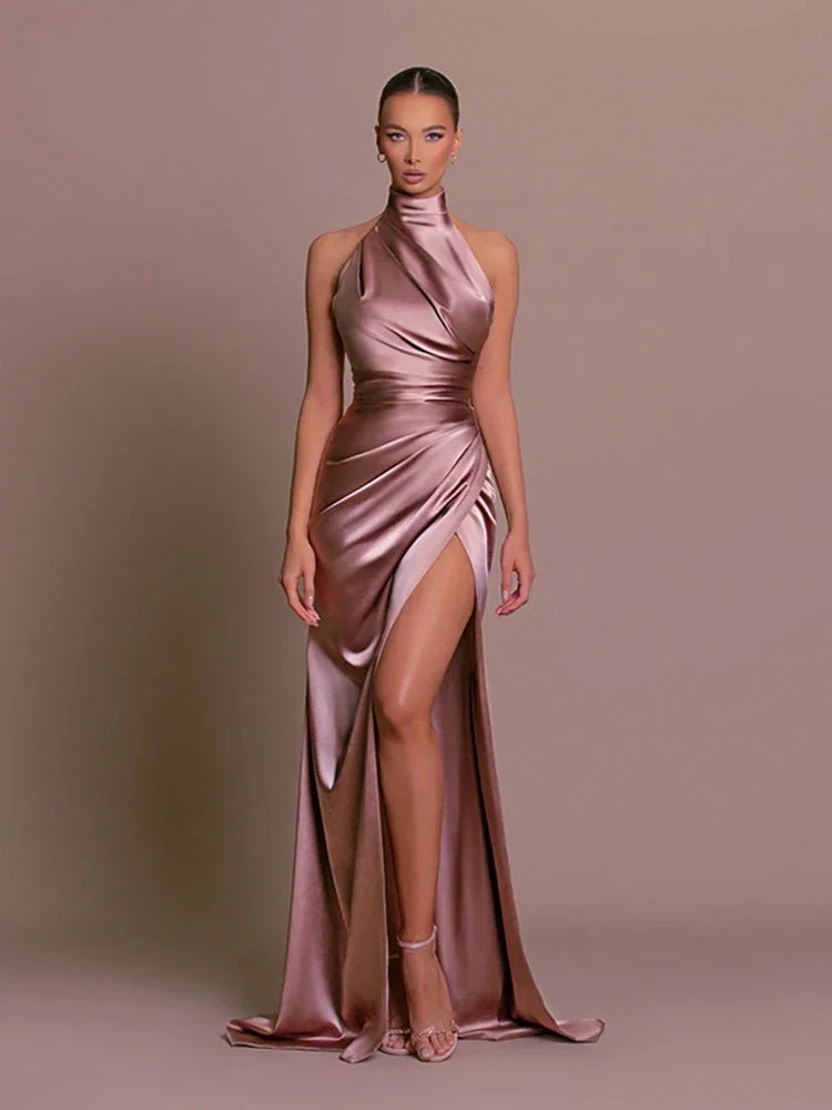 Rylee - Sleek Slit Gown – Charles & Nancy