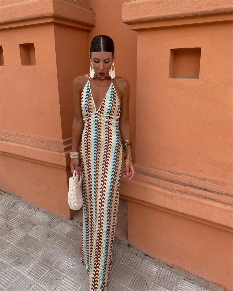 ARLETTE – BOHO CROCHET BEACH TUNIC DRESS – Charles & Nancy